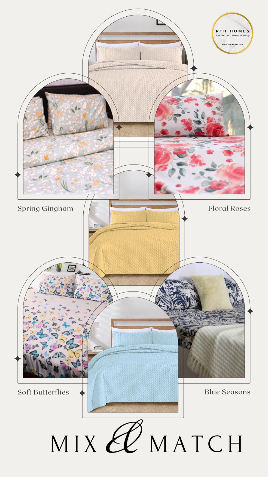 Elevate Your Bedroom Décor with PTH Homes' Stunning Printed Bedsheets