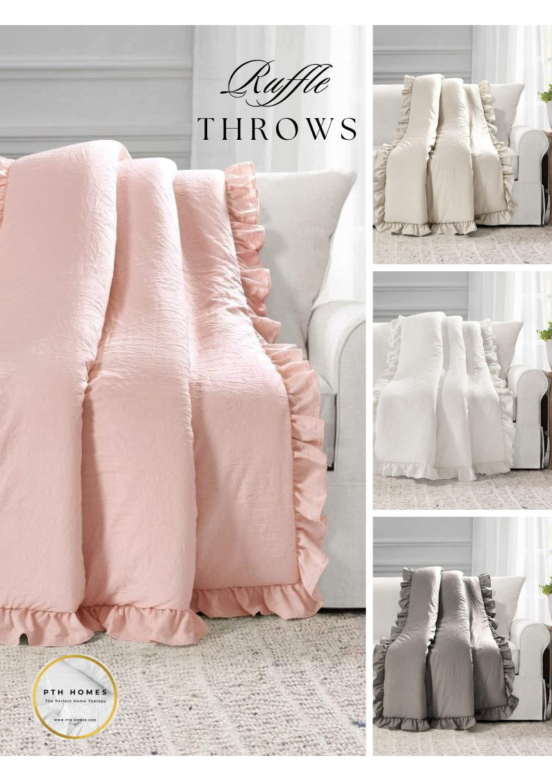 Ruffle Throws – PTH Homes